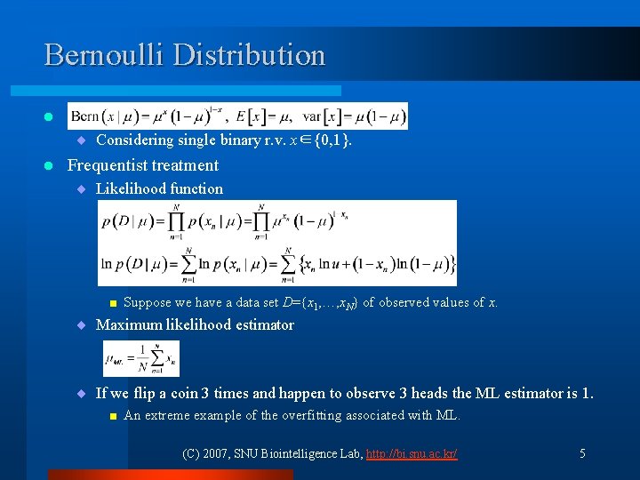 Ch 2 Probability Distributions 12 Pattern Recognition and