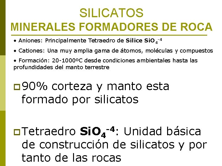 Minerales Rocas y Estructuras Geologicas Introduccion a la