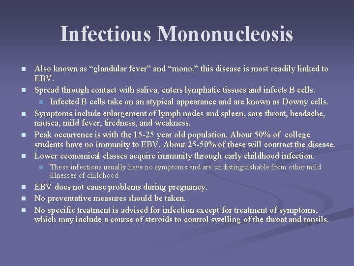 The Epstein Barr Virus An introduction to one