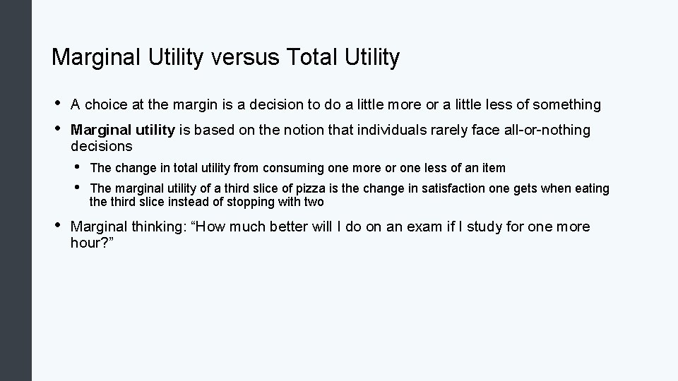 Microeconomics Module 6 Utility How Do Consumers Make