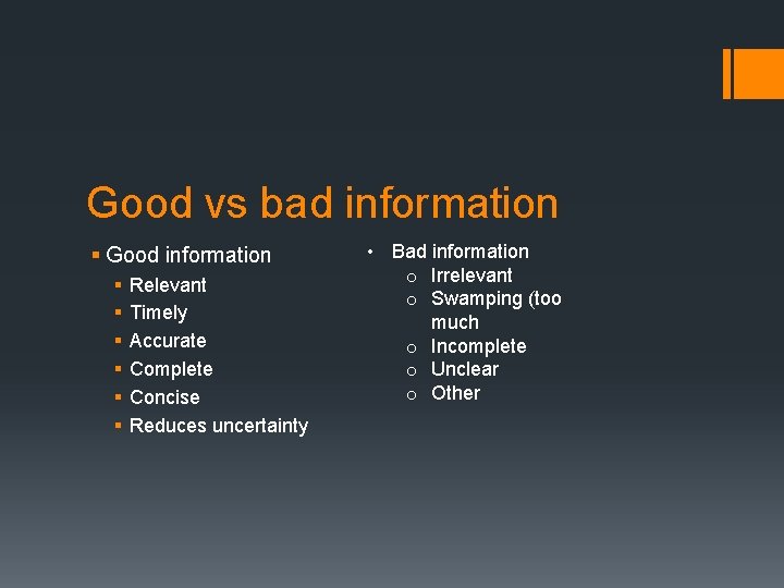 INFORMATION LITERACY What is information Information is knowledge