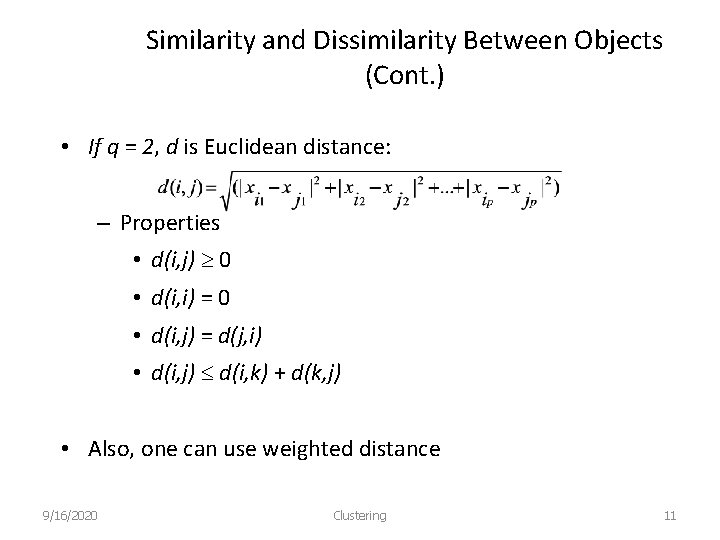 Clustering CENG 514 Clustering Overview Measuring Quality in