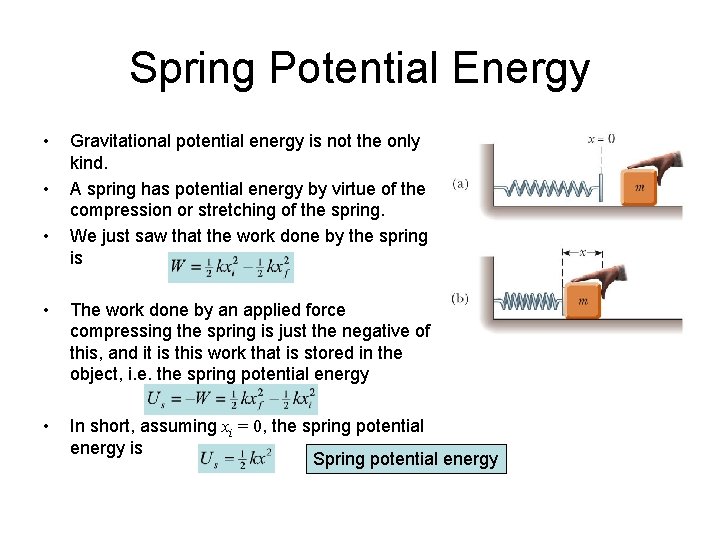 Lecture 7 Potential Energy Conservation of Energy Dale