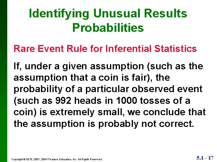 Lecture Slides Elementary Statistics Eleventh Edition and the