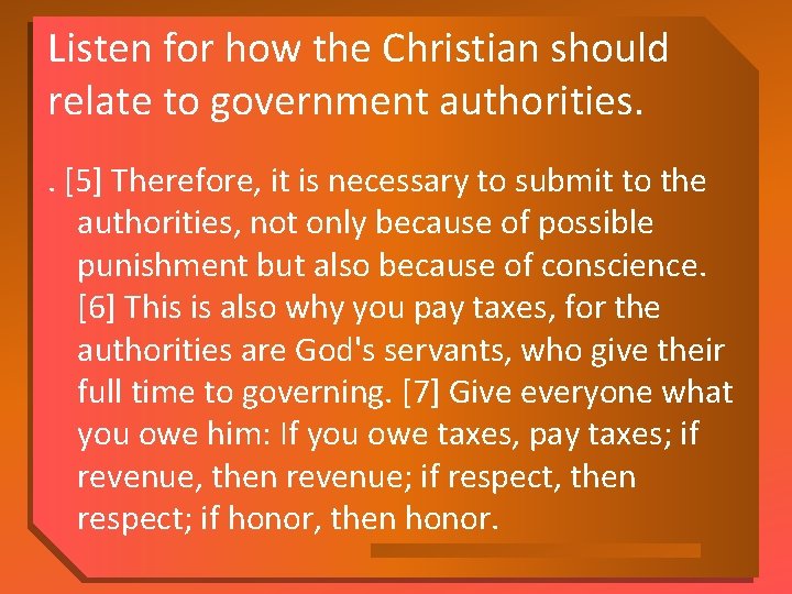 Key Christian Duties November 16 Think About It