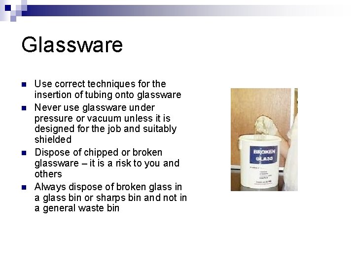 General Laboratory Safety Summary of the Main Factors