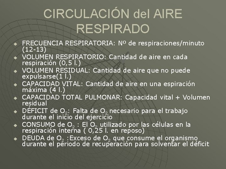 SISTEMA RESPIRATORIO y EJERCICIO FSICO COMPOSICIN del SISTEMA