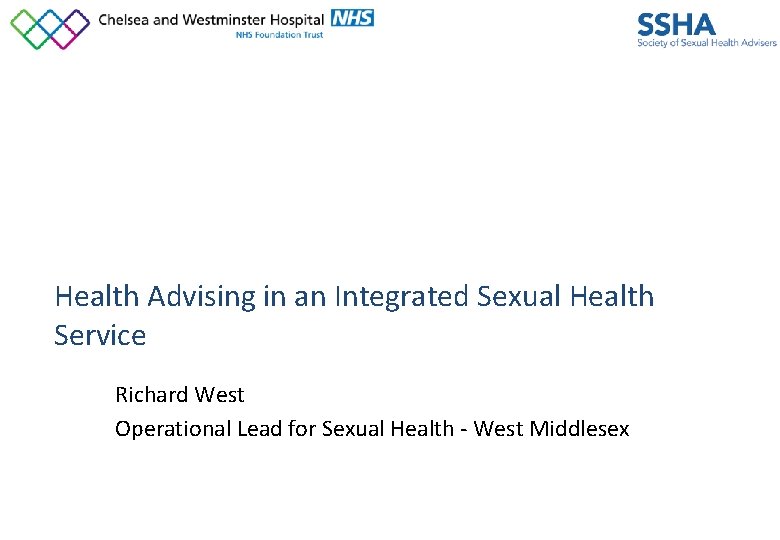 Health Advising in an Integrated Sexual Health Service