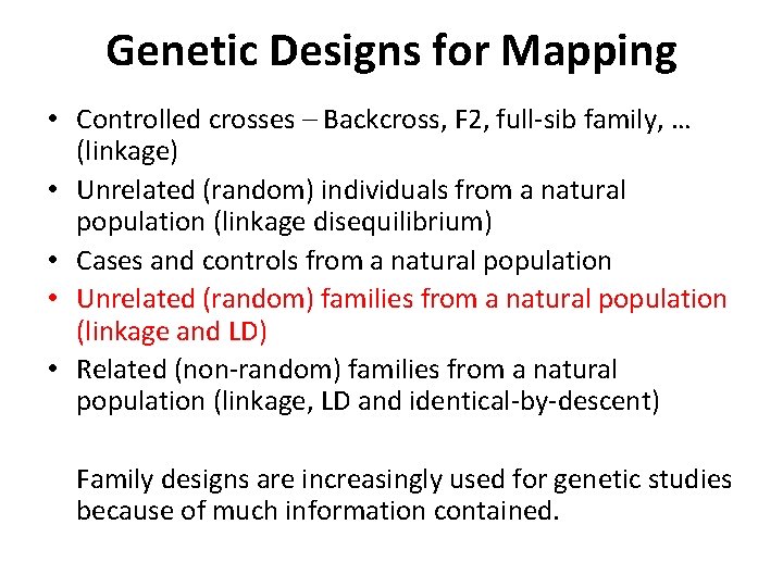 Joint Linkage and Linkage Disequilibrium Mapping Key Reference