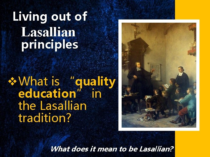 Let us remember we are in the holy