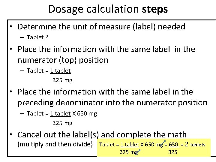 Math Competency Dimensional Analysis DA Patricia Kelliher RN