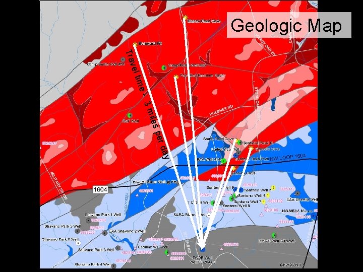 The use of fluorescent tracers as a groundwater