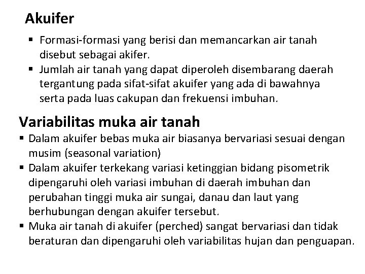 Air Tanah Air Tanah Dalam Undangundang No 7