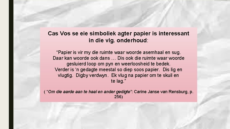 MY HAND RITSEL Cas Vos 1945 WIE IS