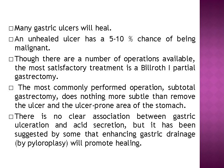 A circumscribed ulceration of the gastrointestinal mucosa 3