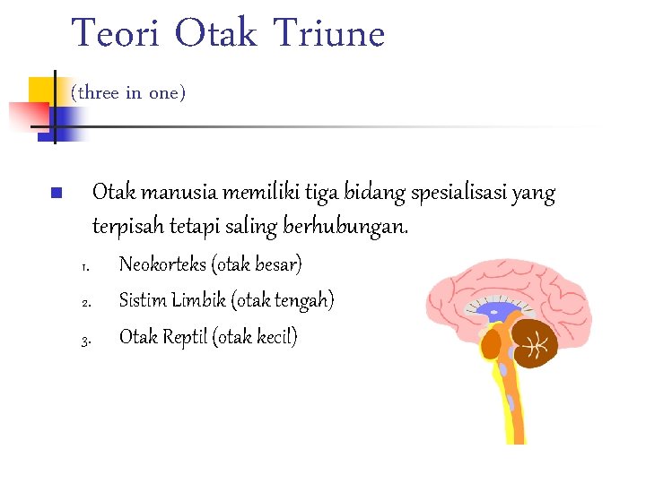 OTAK KITA Your Brain is just like a