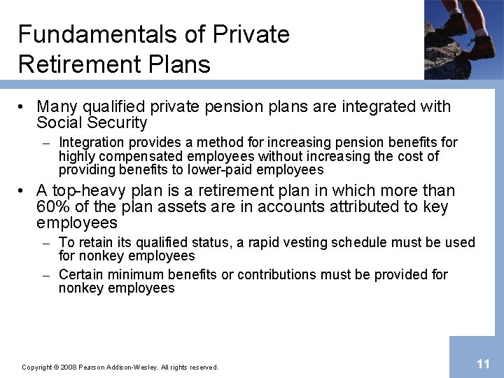 Chapter 17 Employee Benefits Retirement Plans Copyright 2008