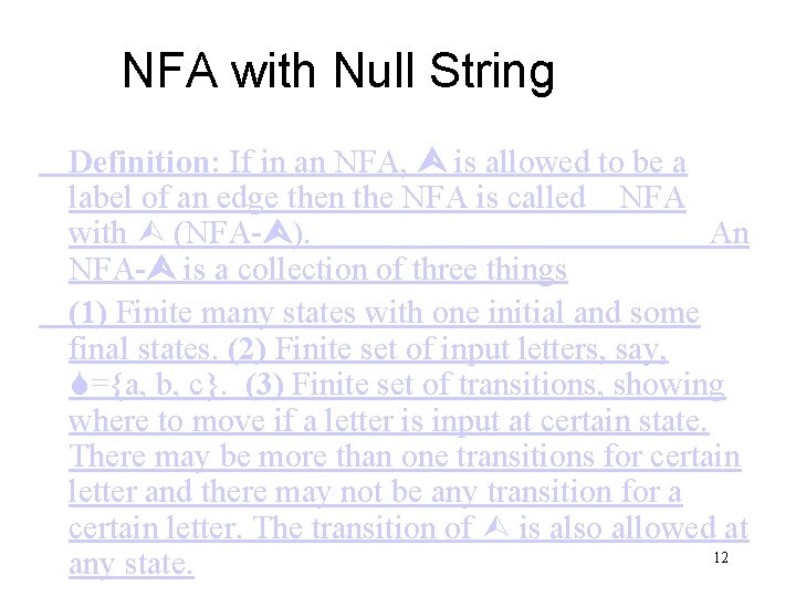 Recap Lecture 15 Examples of Kleenes theorem part