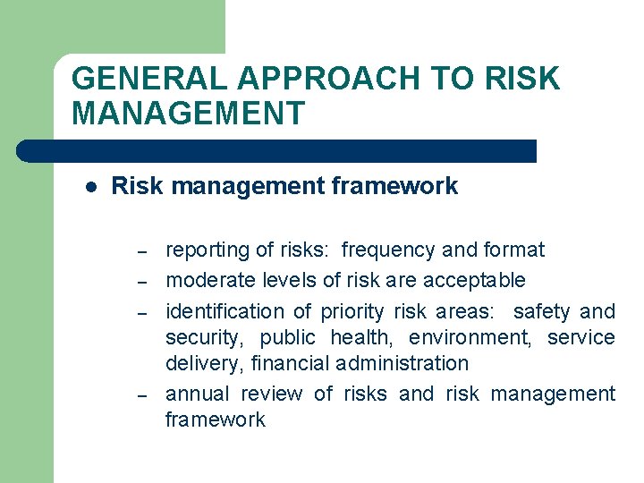 RISK MANAGEMENT IN MUNICIPALITIES INCA LOCAL GOVERNMENT SUMMER