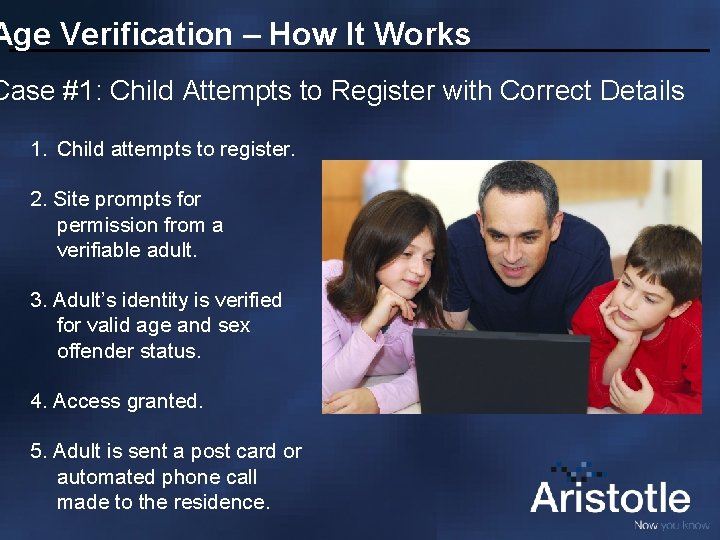 Aristotle International Integrity Age and ID Verification Presentation