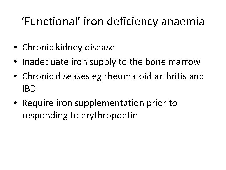 Iron Deficiency Anaemia BSG guidelines 2011 Anaemia Hb