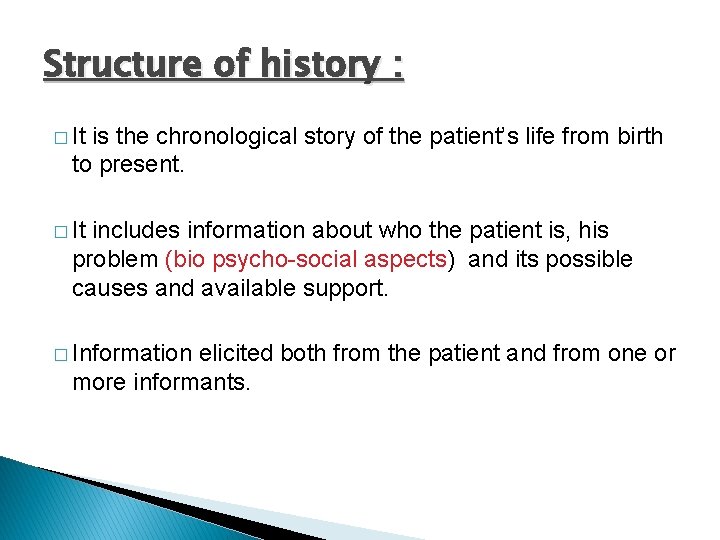 History taking and MSE Dr ABDULQADER ALJARAD Clinical