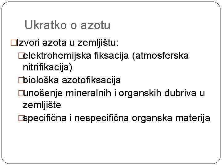 Odreivanje ukupnog azota u zemljitu metodom po Kjeldahlu