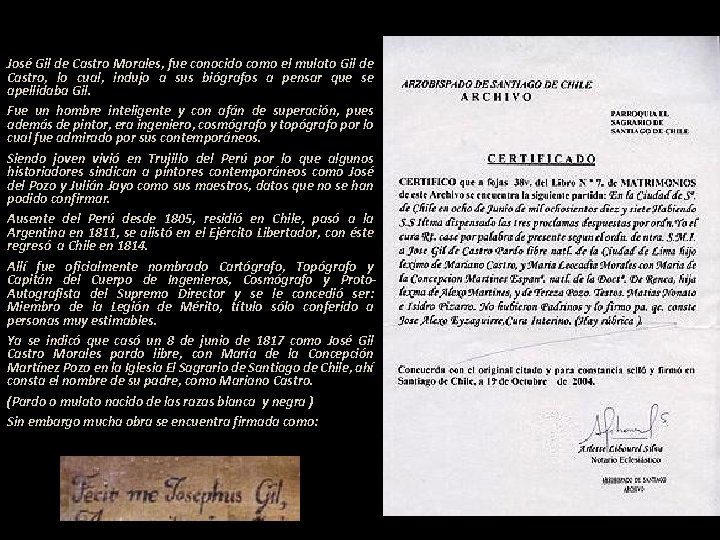 El pintor peruano Jos Gil de Castro y