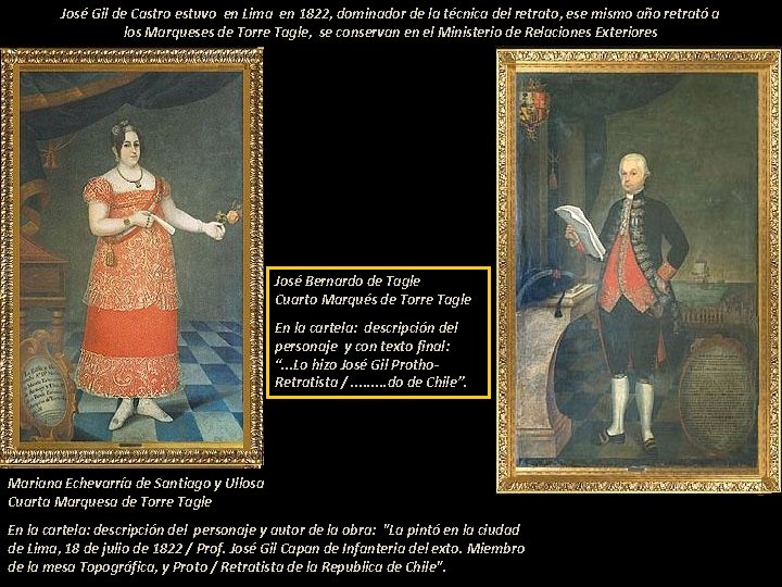 El pintor peruano Jos Gil de Castro y