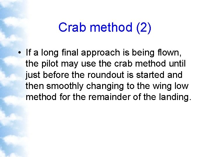 Air Exercise CrossWind Landings Definition Landings with winds