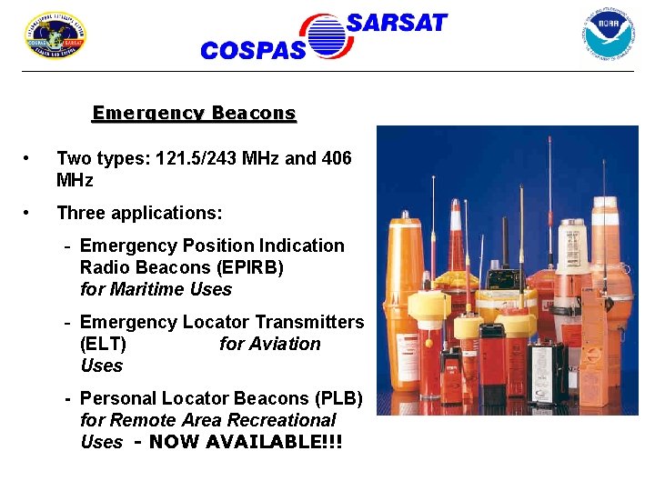 NOAA Small Boat Program Workshop Personal EPIRBs Oct