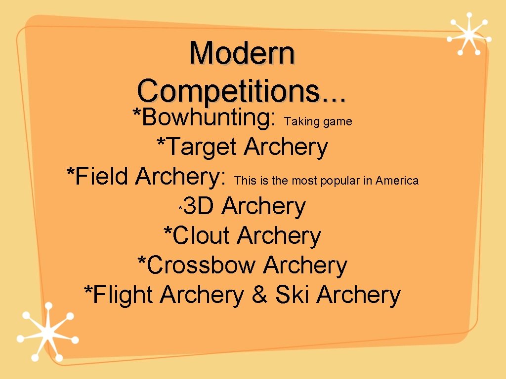 Archery Rebecca Bielat HPE 324 Archery The art