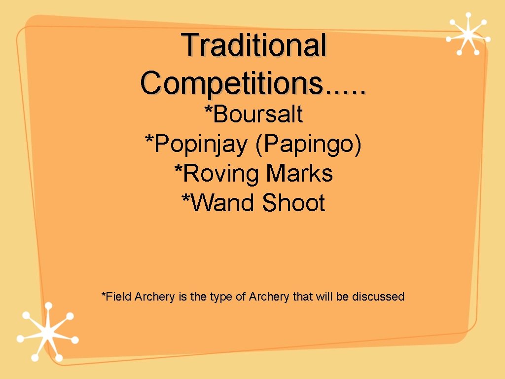 Archery Rebecca Bielat HPE 324 Archery The art