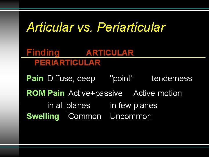 INTRODUCTION TO RHEUMATOLOGY KATHRYN DAO MD Arthritis Consultation
