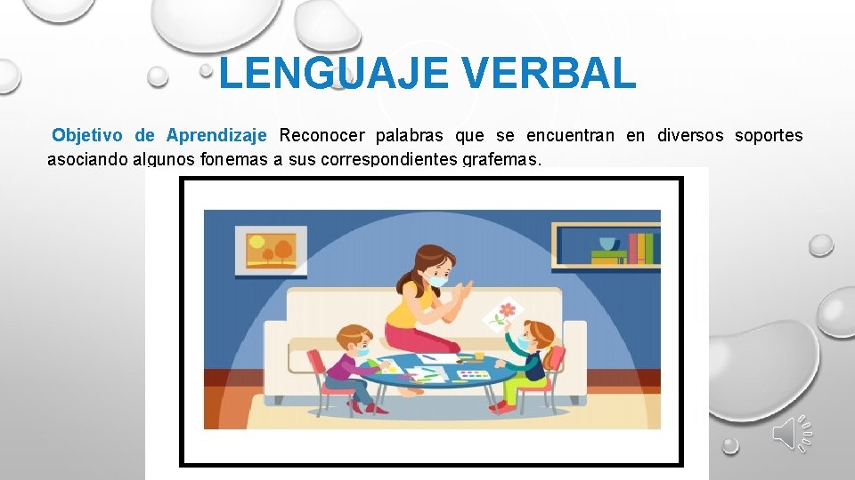 LENGUAJE VERBAL Objetivo de Aprendizaje Reconocer palabras que