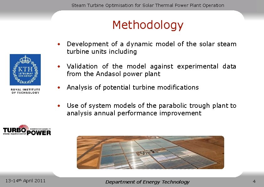 Steam Turbine Optimisation for Solar Thermal Power Plant