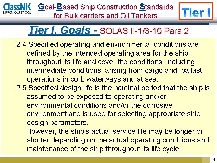 GBS for Oil Tankers and Bulk Carriers Toshiro