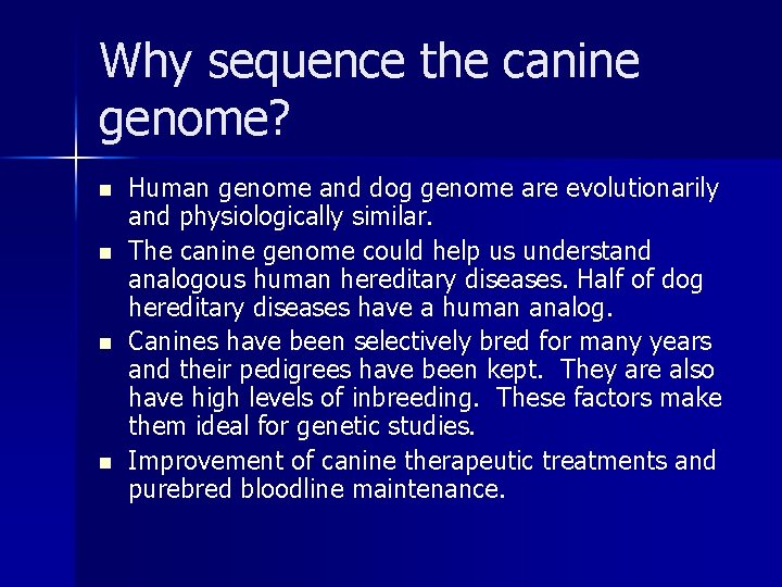Molecular Characterization of the Canine HMGB 1 Presented