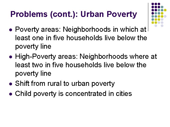 Social Problems Population Urbanization and Environmental Problems World