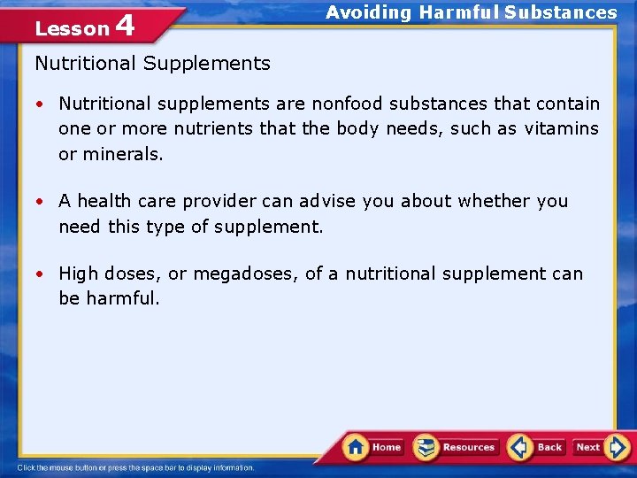 Lesson 4 Training and Safety for Physical Activities