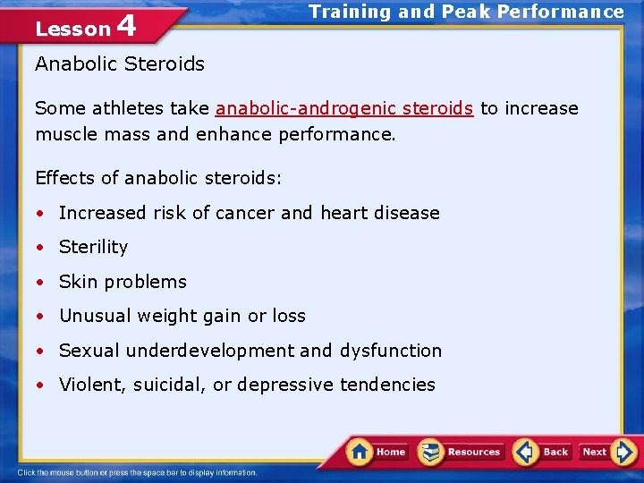 Lesson 4 Training and Safety for Physical Activities