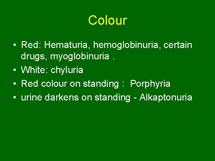 Urinalysis Dr A Basu MD Topic Definition and