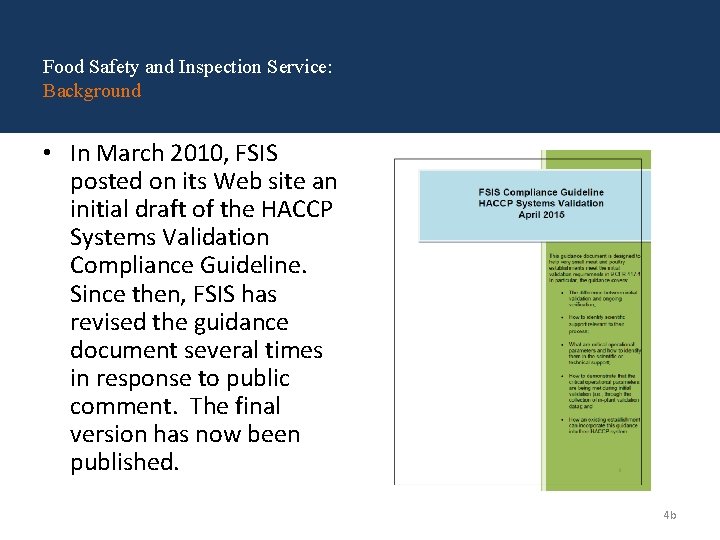 1 Food Safety and Inspection Service HACCP Systems