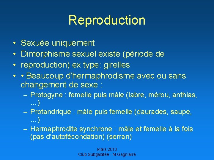 Les poissons Classification Description morphologie Reproduction ...