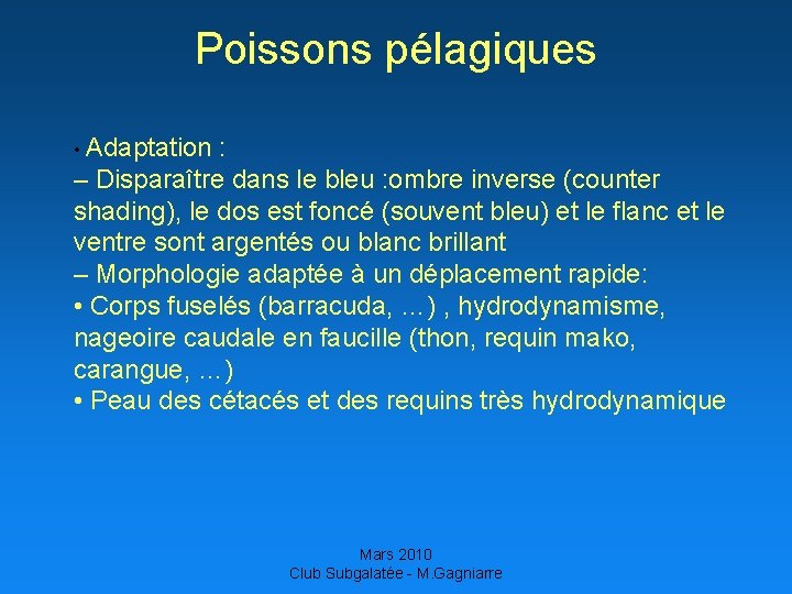 Les poissons Classification Description morphologie Reproduction ...