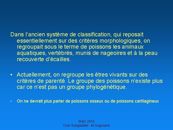 Les poissons Classification Description morphologie Reproduction ...