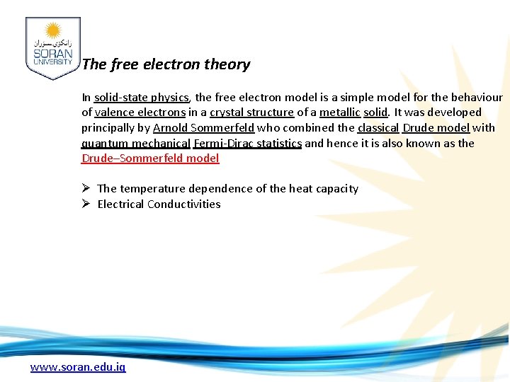 Solid state Phys Chapter 2 Thermal and electrical