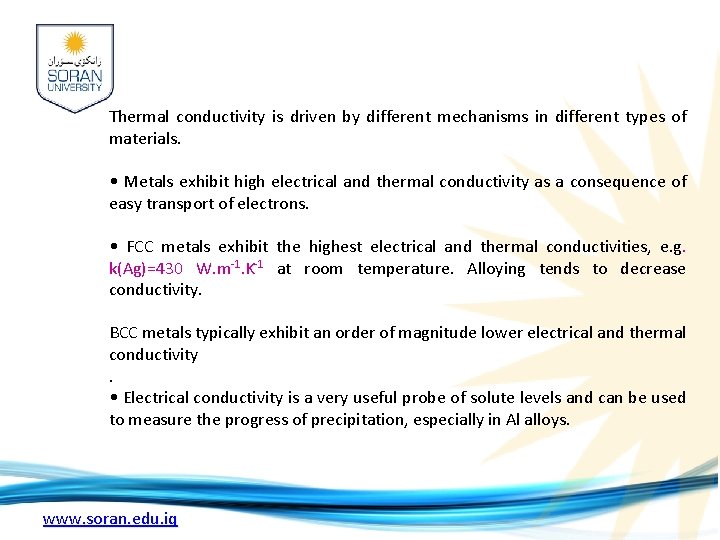 Solid state Phys Chapter 2 Thermal and electrical