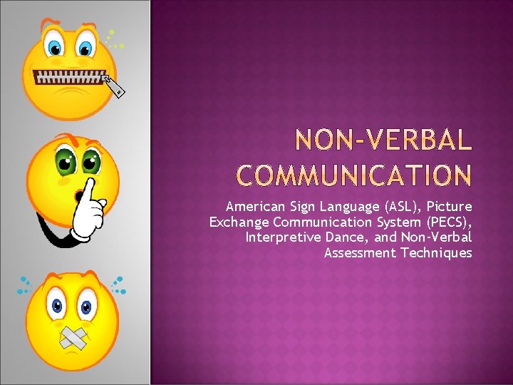 American Sign Language ASL Picture Exchange Communication System