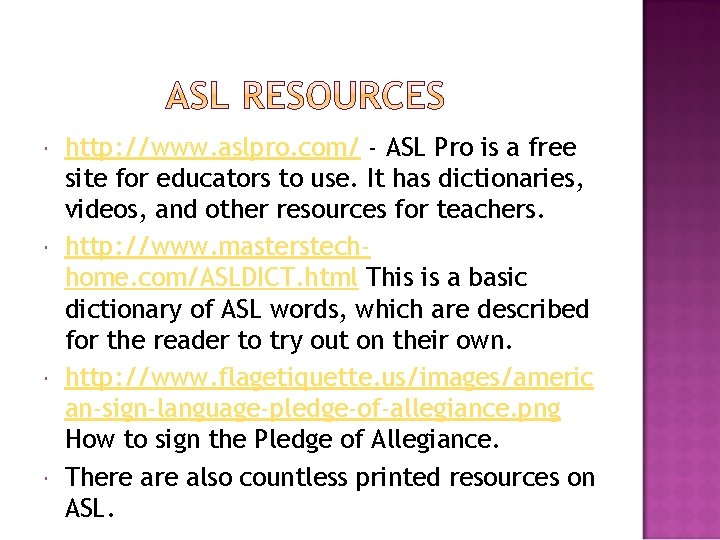 American Sign Language ASL Picture Exchange Communication System